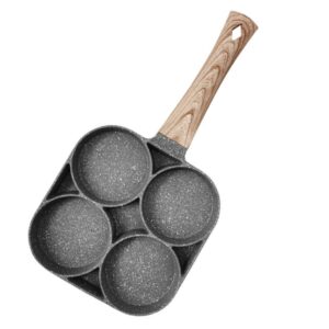 Hemoton 1pc Omelet Pan Egg Mould Pan Non Stick Pan Small Frying Pan Cast Iron Frying Pan Woks Stir-Fry Pans Non Stick Skillet Flat Frying Pan Cooking Tool Hamburger Fried Eggs Aluminum