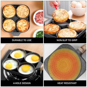 Hemoton 1pc Omelet Pan Egg Mould Pan Non Stick Pan Small Frying Pan Cast Iron Frying Pan Woks Stir-Fry Pans Non Stick Skillet Flat Frying Pan Cooking Tool Hamburger Fried Eggs Aluminum