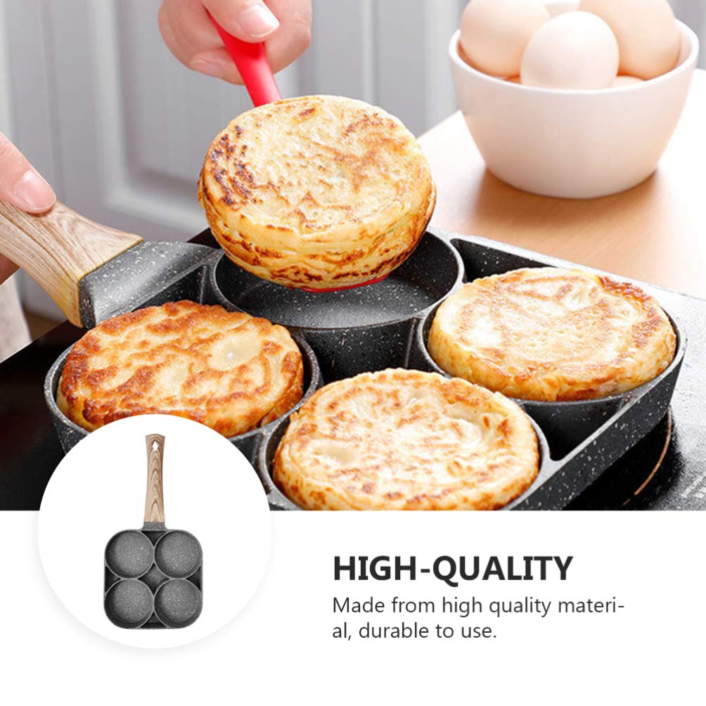 Hemoton 1pc Omelet Pan Egg Mould Pan Non Stick Pan Small Frying Pan Cast Iron Frying Pan Woks Stir-Fry Pans Non Stick Skillet Flat Frying Pan Cooking Tool Hamburger Fried Eggs Aluminum