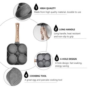 Hemoton 1pc Omelet Pan Egg Mould Pan Non Stick Pan Small Frying Pan Cast Iron Frying Pan Woks Stir-Fry Pans Non Stick Skillet Flat Frying Pan Cooking Tool Hamburger Fried Eggs Aluminum