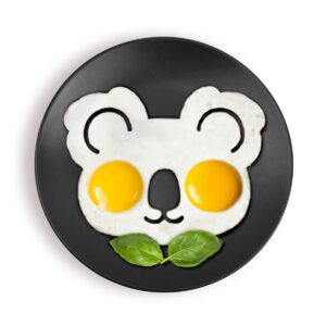 Genuine Fred Koala Funny Side Egg Mold, Durable Silicone can Withstand temperatures, from-20F to 450F