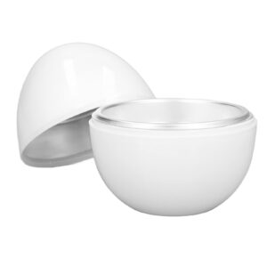 Fdit Hard Boiled Egg Cooker, 4 Eggs Capacity Compact Design Abs Material White Egg Egg-Shaped Microwave Egg Steamer For Your Daily Eating Needs