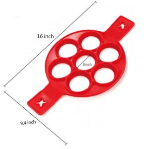 Silicone Pancake Maker Non Stick Egg Ring Kitchen Omelet Moulds Baking Stencil for Diy Egg Cupcake Pastry