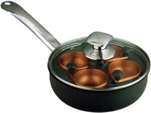 restaurant equipment supply parini 8" copper non-stick egg poacher