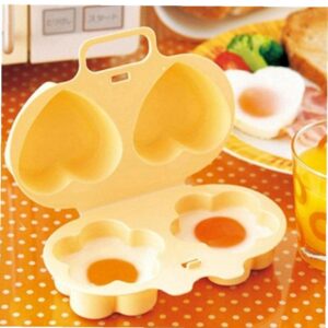 1pc Microwave Egg Cooking Molds Flower Heart Shaped Egg for Muffin Egg Sandwich Breakfast