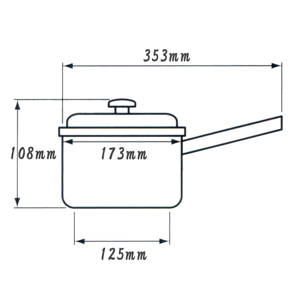 Nagao TOWA Yukihira Pot, 7.1 inches (18 cm), Aluminum Clad Triple Layer Steel, Induction Compatible, Made in Japan