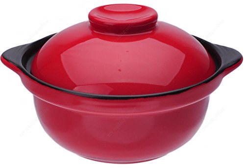 D x H Color 303072 Stew Pot (Made of ceramic), Small, 7.9 inches (20 cm), Red