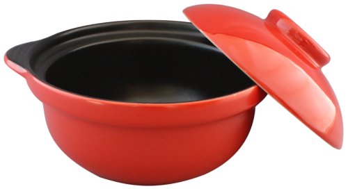 D x H Color 303072 Stew Pot (Made of ceramic), Small, 7.9 inches (20 cm), Red