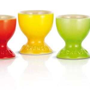 Le Creuset Stoneware Rainbow Egg Cups - Multicolour, Set of 6