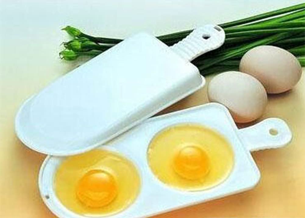 WOIWO 1 PCS Interesting Kitchen Breakfast Supplies Portable Egg Boiler DIY Mold Microwave Egg Steamer Can Cook 2 Eggs at A Time