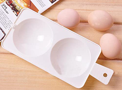 WOIWO 1 PCS Interesting Kitchen Breakfast Supplies Portable Egg Boiler DIY Mold Microwave Egg Steamer Can Cook 2 Eggs at A Time