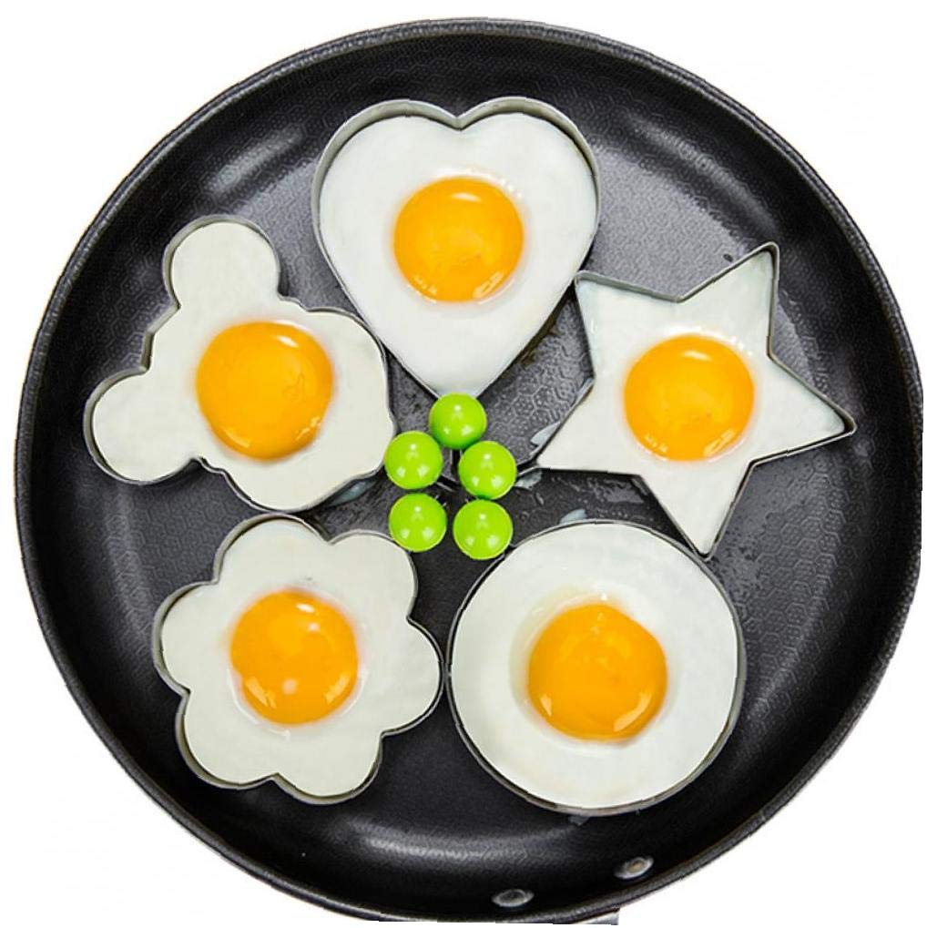 1set Kitchen Stainless Steel Fried Egg Pancake Shaper Omelette Mold Mould Frying Egg Cooking Tools