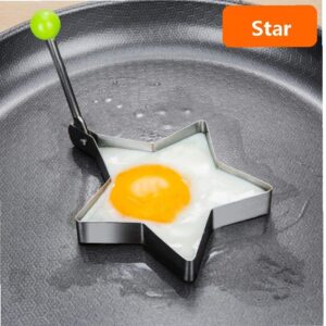 1set Kitchen Stainless Steel Fried Egg Pancake Shaper Omelette Mold Mould Frying Egg Cooking Tools