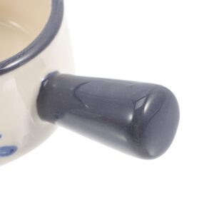 Mini Ceramic Saucepan,Ceramic Milk Pot for Induction Electric Gas Stoves to Serve Side Dishes, Desserts, Condiments