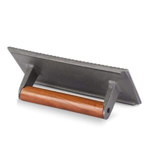 New Star Foodservice 36435 Commercial Grade Iron Steak Weight/Bacon Press, 8.25 by 4.25-Inch