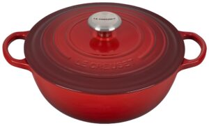 le creuset signature cast iron chef's oven, 7.5qt, cerise