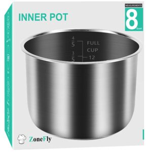 original 8qt power cooker xl replacement inner pot stainless steel compatible with 8 quart power pressure cooker model ppc772 (or #ppc772) ppc780 (or #ppc780) and wal3 stainless steel inner pot parts