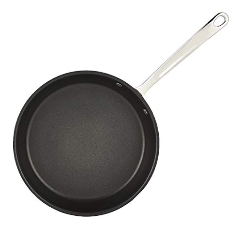 AmazonCommercial Tri-Ply Non-Stick Stainless Steel Fry Pan, 10 Inch