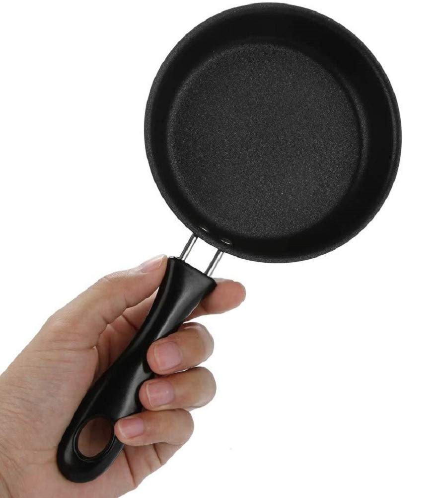 FveBzem Nonstick Frying Pan Round Egg Pan One Egg Fry Pan Egg Pancake Maker Omelet Mini Dishwasher Safe Cookware Small Egg Skillet, PFOA Free, 4.72 Inch(12cm)