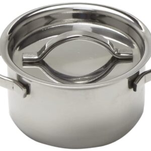 American Metalcraft MPL4 Stainless Steel Mini Pot with Lid, 4 oz.