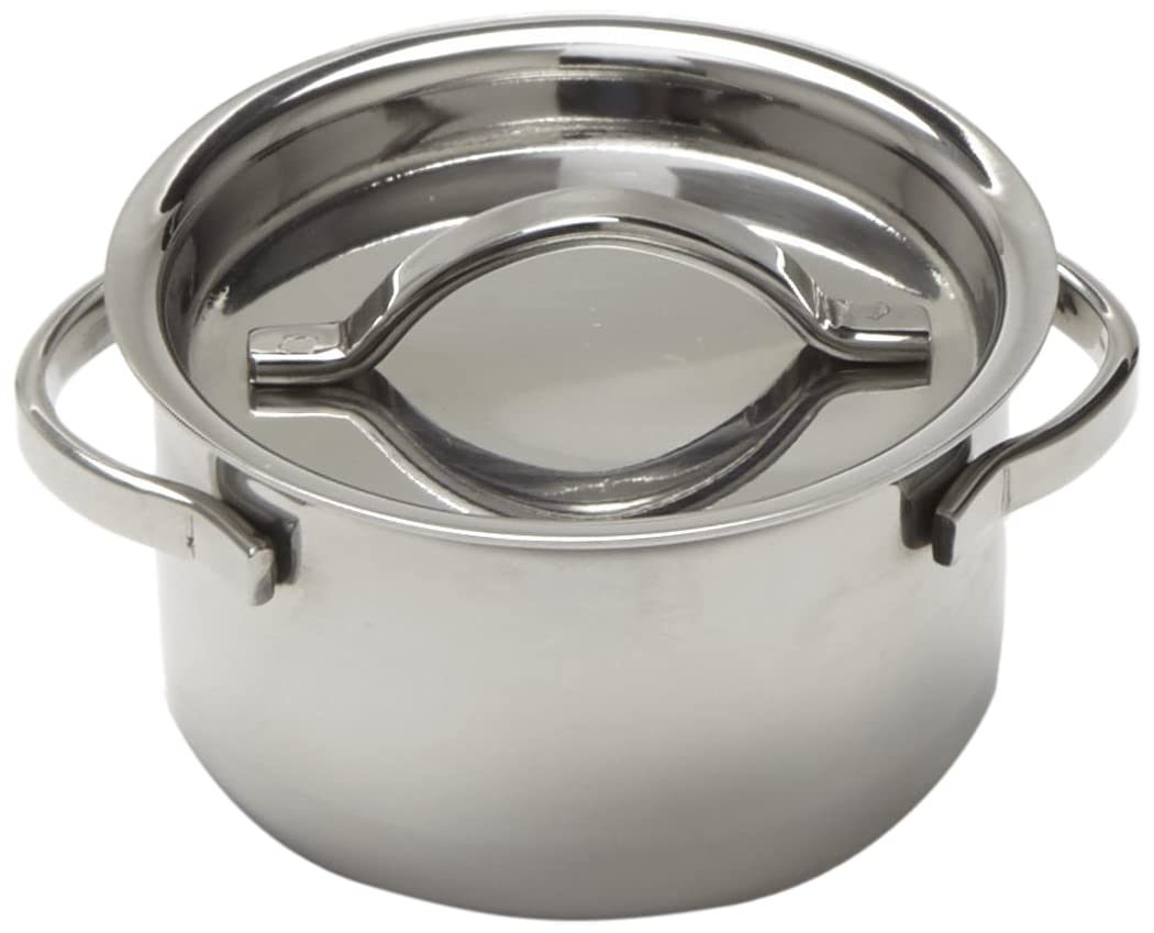 American Metalcraft MPL4 Stainless Steel Mini Pot with Lid, 4 oz.