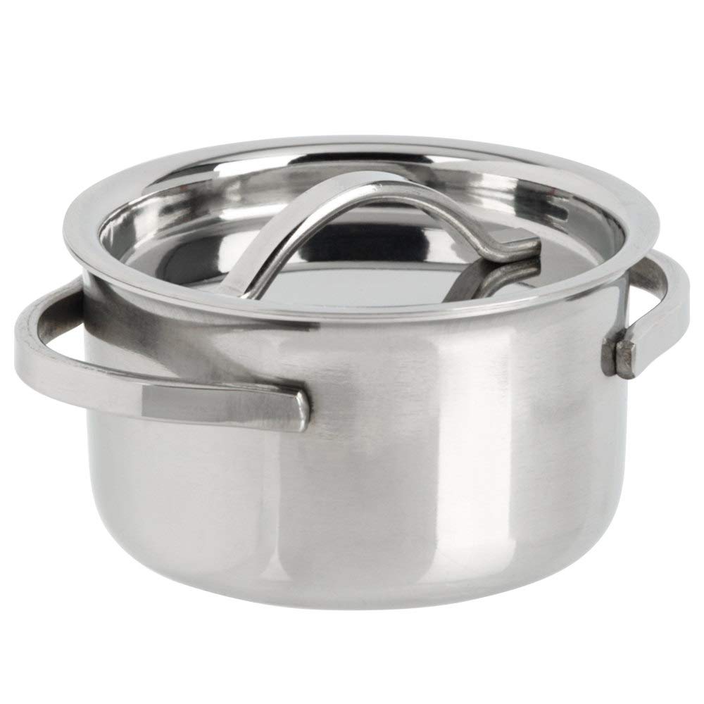 American Metalcraft MPL4 Stainless Steel Mini Pot with Lid, 4 oz.