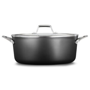 calphalon 2029654 premier hard-anodized nonstick 8.5-quart dutch oven with cover, black