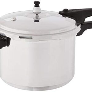 Mirro 92180A Polished Aluminum 10-PSI Pressure Cooker Cookware, 8-Quart, Silver -