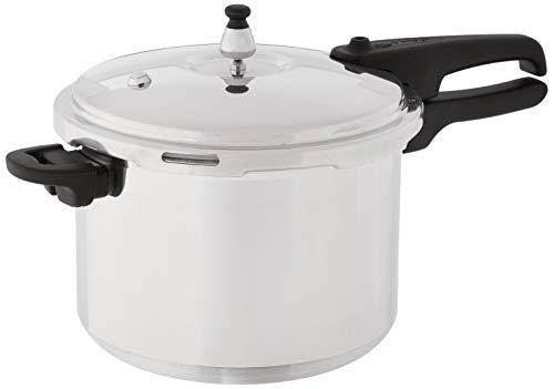 Mirro 92180A Polished Aluminum 10-PSI Pressure Cooker Cookware, 8-Quart, Silver -