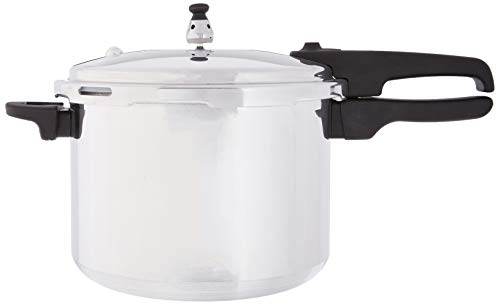 Mirro 92180A Polished Aluminum 10-PSI Pressure Cooker Cookware, 8-Quart, Silver -