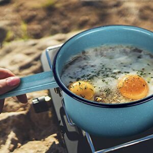 Cinsa Enamel on Steel 2-quart Sauce Pan (Blue Color) - Outdoor & Indoor - Dishwasher Safe