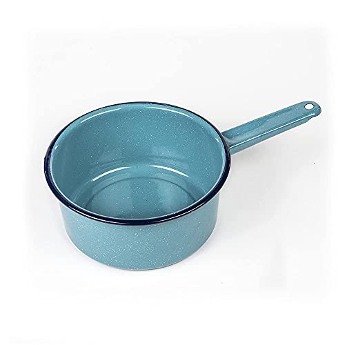 Cinsa Enamel on Steel 2-quart Sauce Pan (Blue Color) - Outdoor & Indoor - Dishwasher Safe