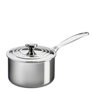 le creuset tri-ply stainless steel 2 quart saucepan