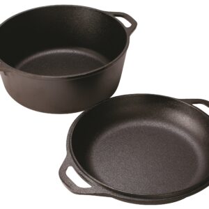 Lodge Cast Iron Serving Pot and Silicone Assist Handle Holder Bundle