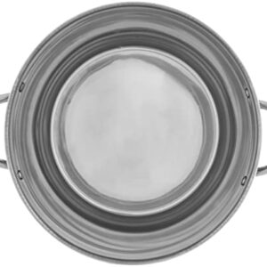 McSunley Stockpot with Encapsulated Bottom Base, 12 qt, Stainless Steel