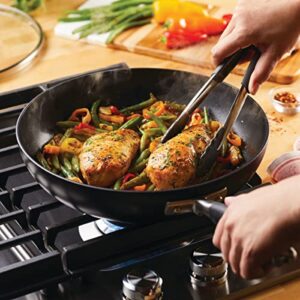 Anolon Advanced Home Hard-Anodized Nonstick Ultimate Pan/Saute Pan, 12-Inch (Onyx)