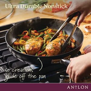 Anolon Advanced Home Hard-Anodized Nonstick Ultimate Pan/Saute Pan, 12-Inch (Onyx)