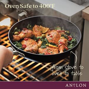 Anolon Advanced Home Hard-Anodized Nonstick Ultimate Pan/Saute Pan, 12-Inch (Onyx)