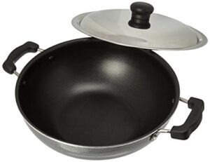 prestige manttra omega select plus 250 deep fry pan, kadai, indian kadhai, medium