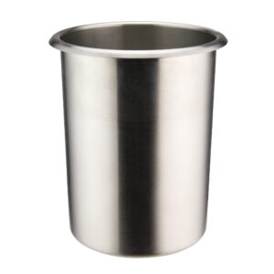 winco bamn-2, 2-quart stainless steel bain marie pot w/o lid, metal sauce pot