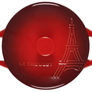 Eiffel Tower Stoneware Mini Cocotte - Cerise