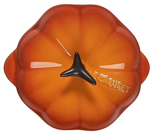 Le Creuset Stoneware Figural Pumpkin Petite Cocotte, 12oz, Persimmon