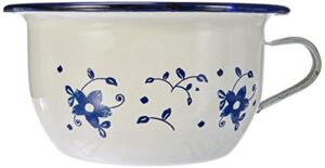 ibili - 919322 - sena chamber pot,white/blue, 22 cm