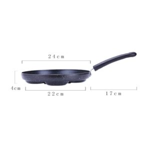 Lumpna 4-Cup Non-Stick Aluminium Frying Pan, Black, 24cm