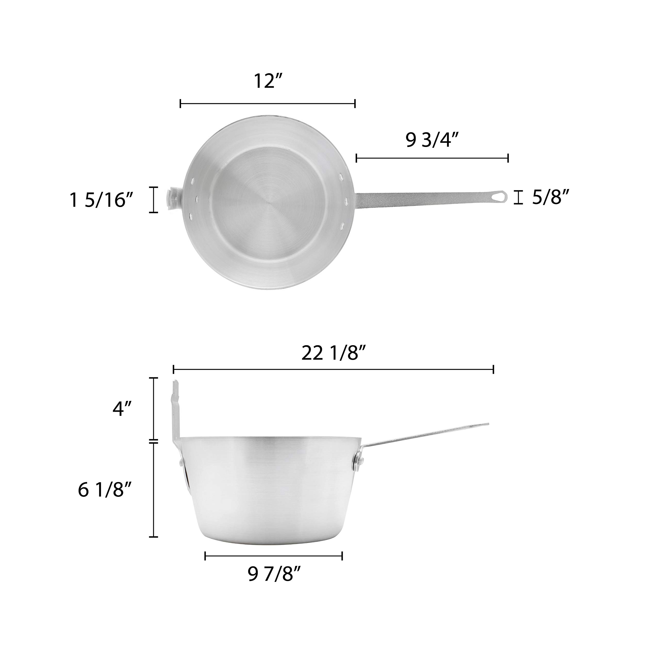 Thunder Group 10 Quart Fryer/Sauce Pan