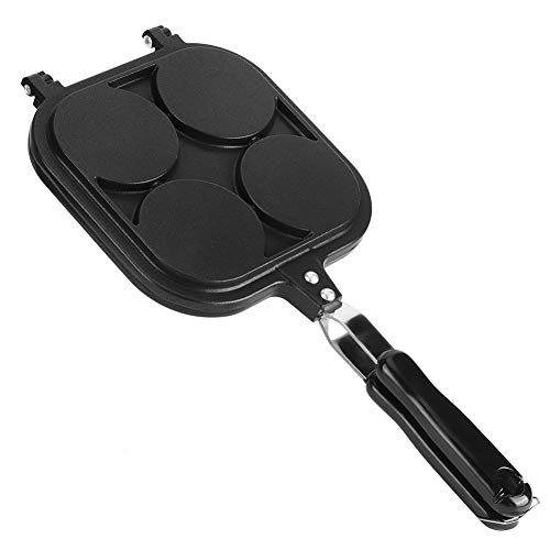 Egg Frying Pans Double Side Egg Cooker Pan, 4 Cups Nonstick Omelet Pan, with Cartoon Animal Pattern Breakfast Burger Cooker for Pancake Kitchen Cooking Tool