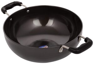 satre online and marketing hindalco aluminium kadai,cookware pan size no-12, 3 mm,aluminium kadai,kadhai pan,frying pan