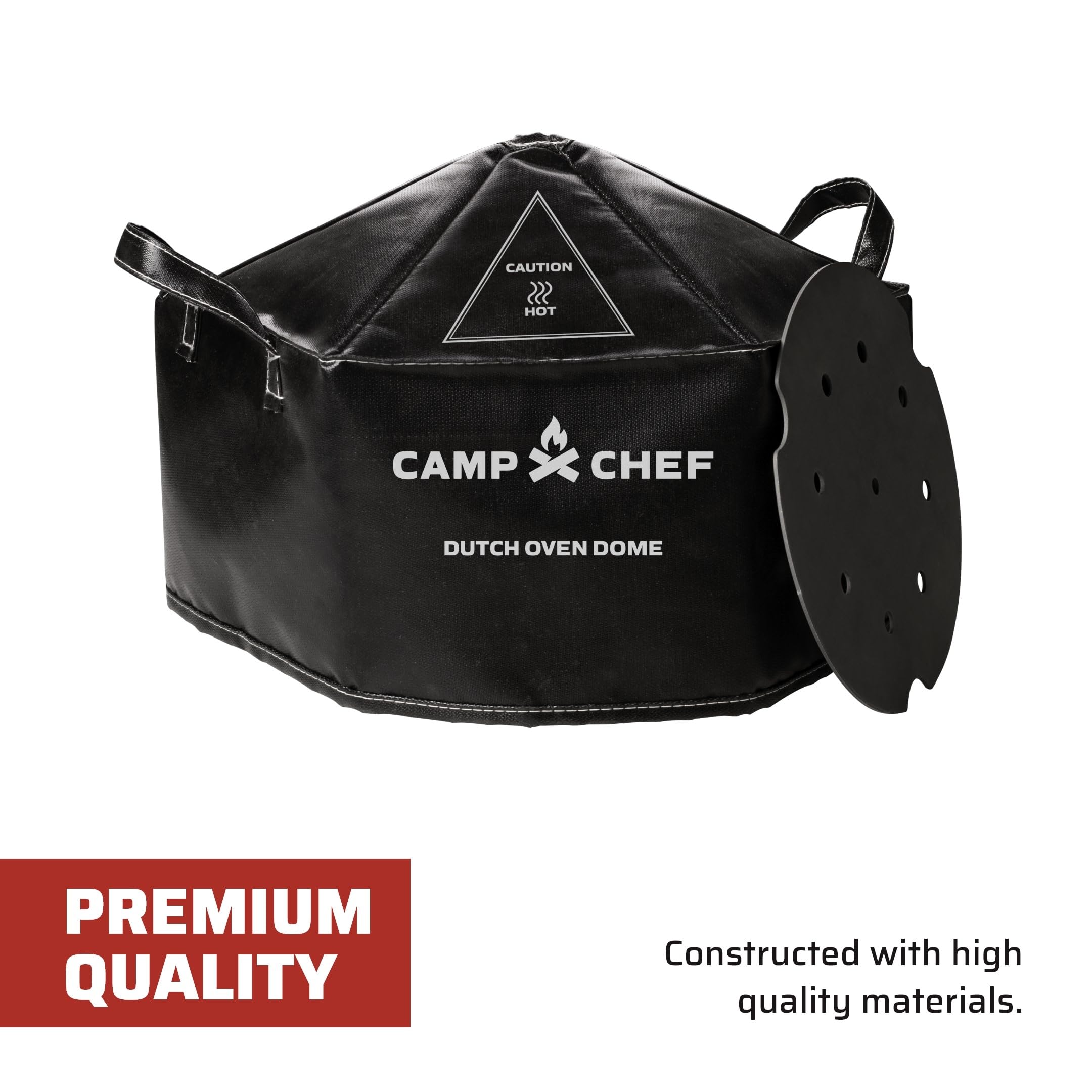 Camp Chef Black Dutch Oven Dome & Heat Diffuser Plate - Outdoor Cooking Equipment for Household Essentials & Camping Accessories