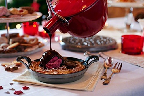 Staub 40509-895 Round Stackable Dish, Cherry, 7.9 inches (20 cm), Enameled Iron Gratin Dish