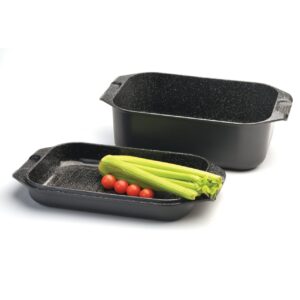 BergHOFF Scala Non-stick Roast Pan 17 Inches, Ferno-Green, Non-Toxic Coating, Matching Lid, Induction Cooktop Ready, 3-layer Base